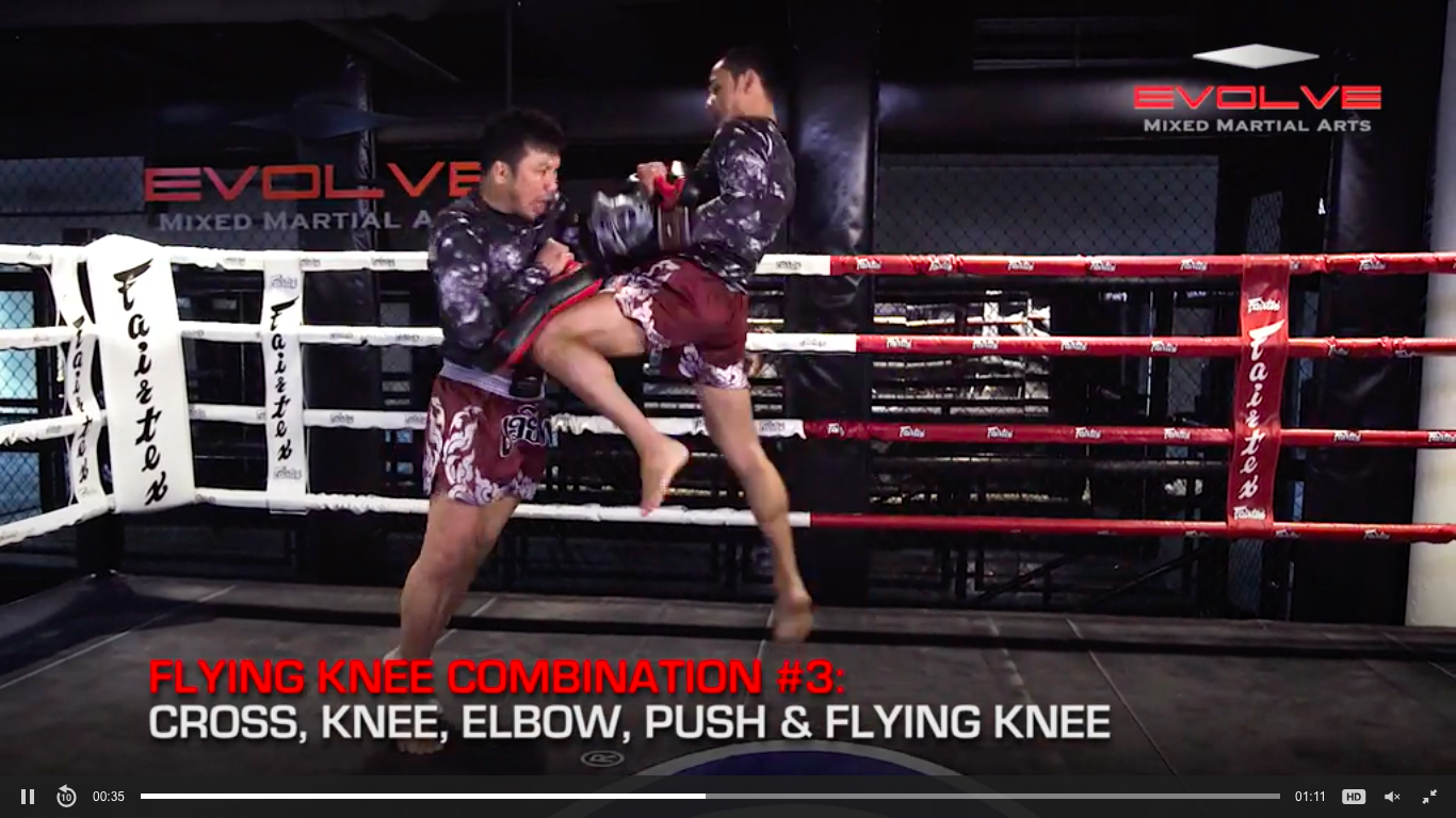 5 Flying Knee Combinations - Evolve University